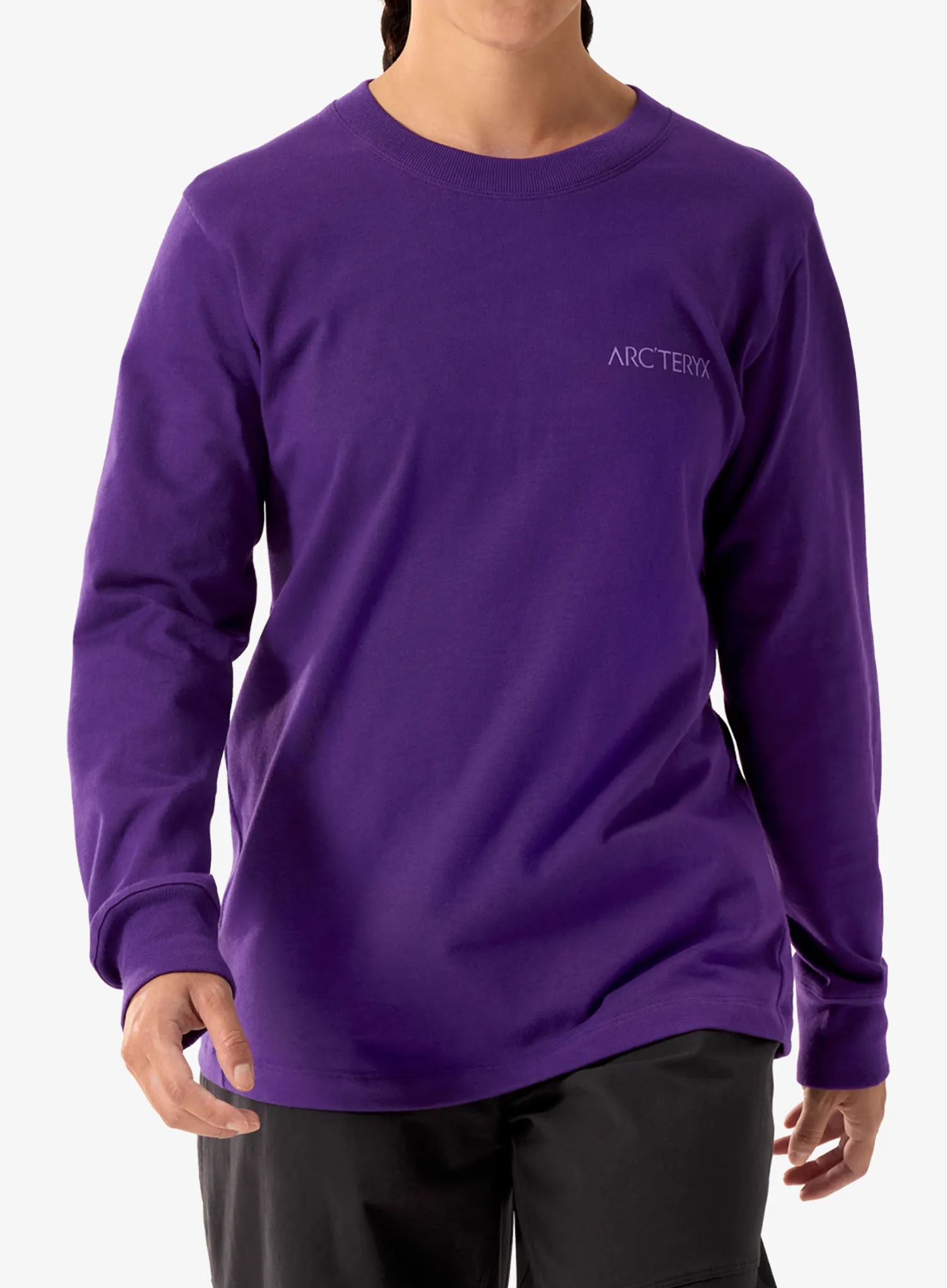 Kletter-Pullover Damen Arcteryx Kragg Cotton Bird Crew LS - azalea ...