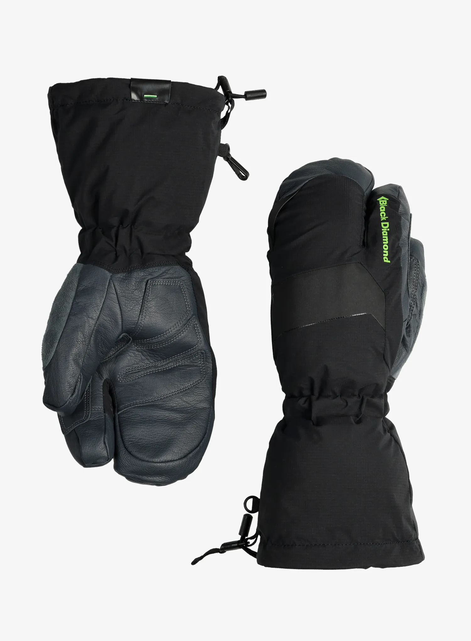 Fäustlinge Black Diamond Alpine 3-Finger Mitts - black/carbon | 8a.de